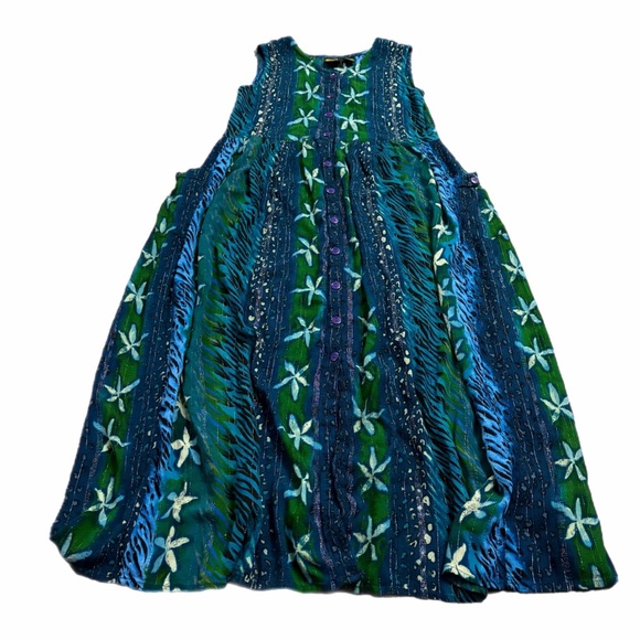 Bila | Dresses | 9s Does 70s Vintage Starfish Artsytie Dye Boho Maxi ...